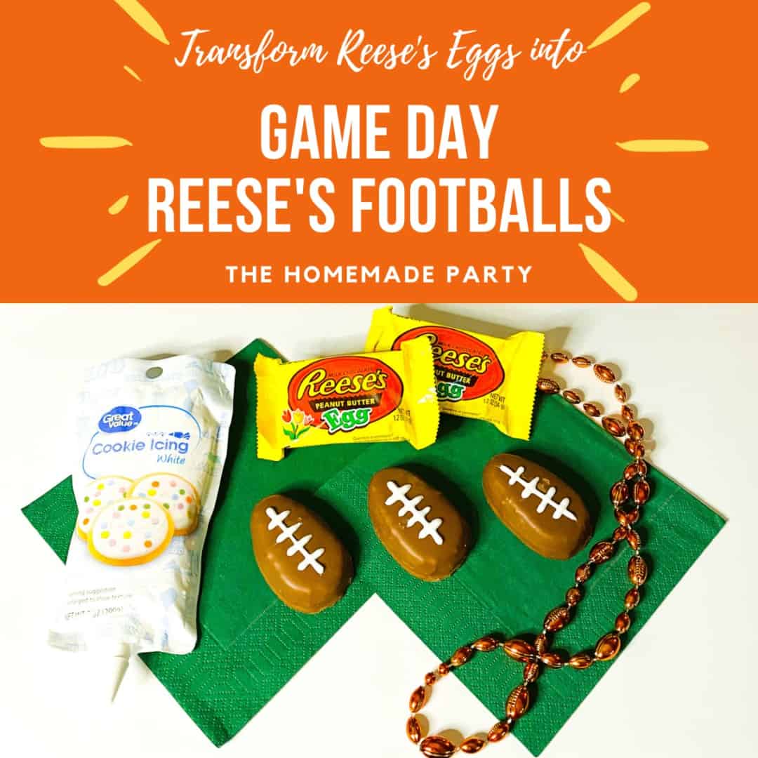 How to Turn a Reese's Egg into a Football - The Homemade Party